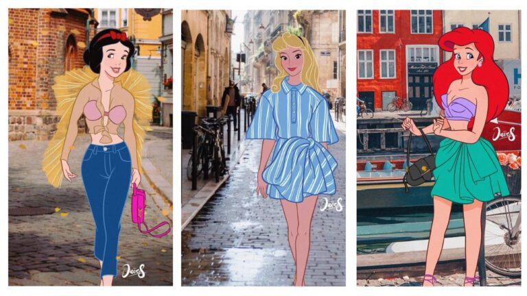 Artist Restyled Disney Characters Outfits Into Into Regular Streetwear ...