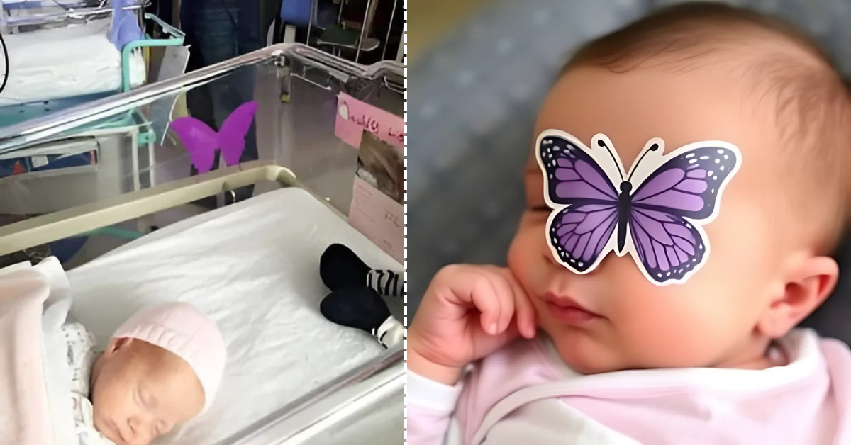 If You See A Purple Butterfly Sticker Near A Newborn, You Need To Know ...