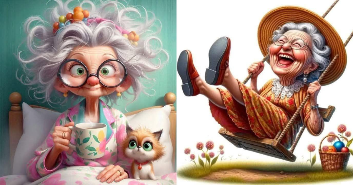 20 Times An Old Lady Tries To Laugh People With best comics