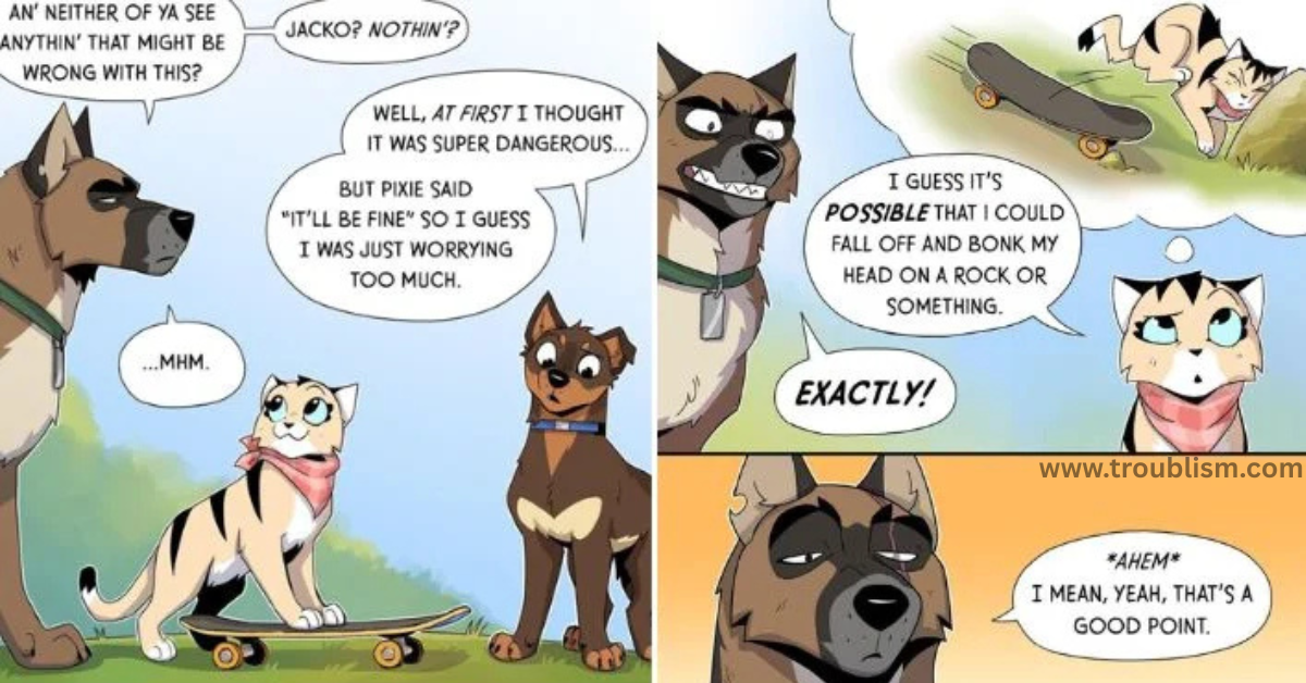 Pixie and Brutus return with over six hilarious new comics
