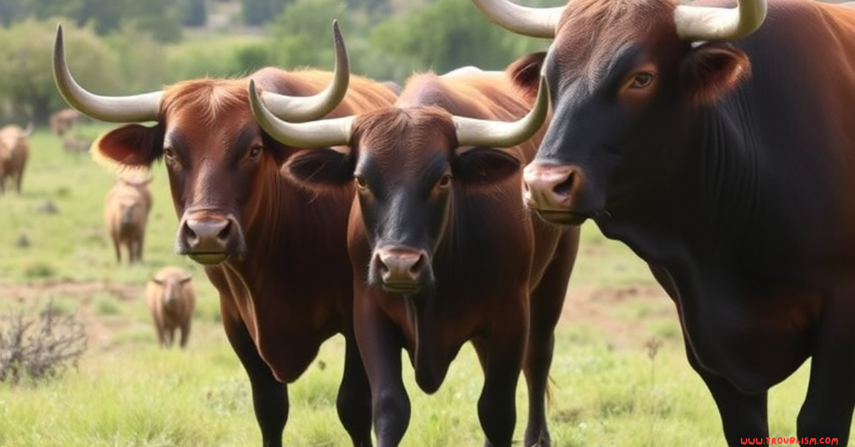 Three bulls had been sharing a pasture for years